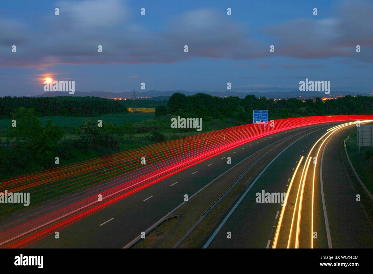 Red light country road hi-res stock photography and images - Alamy
