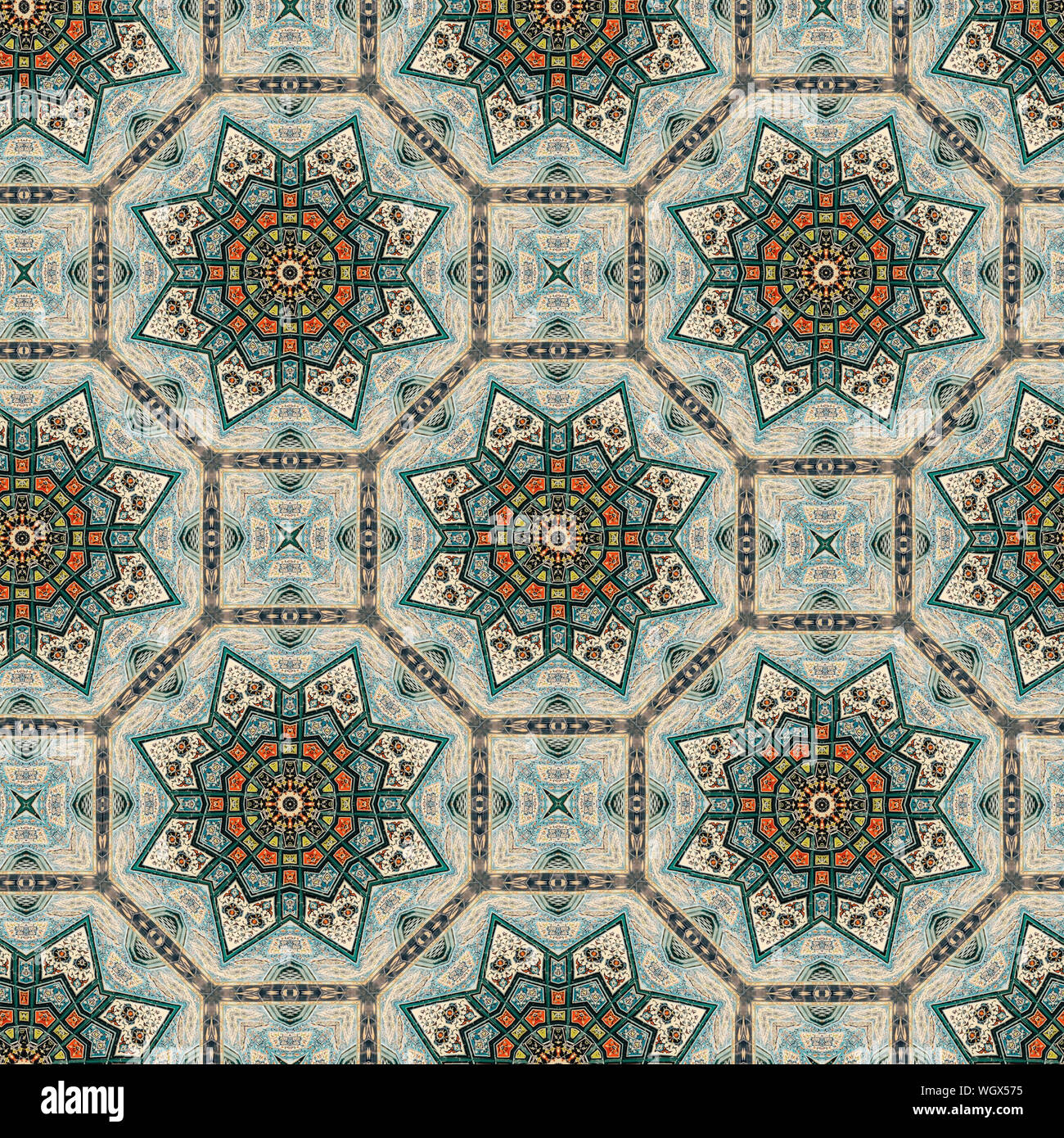 Interesting shapes create a beautiful, symmetrical design pattern that ...