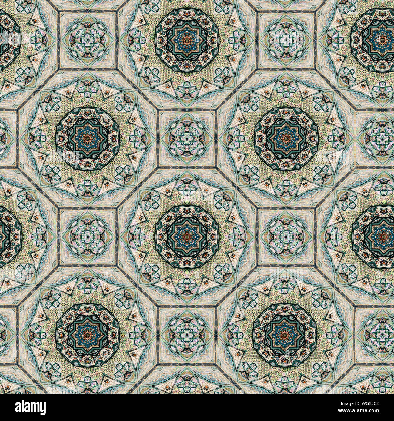 Interesting shapes create a beautiful, symmetrical design pattern that ...