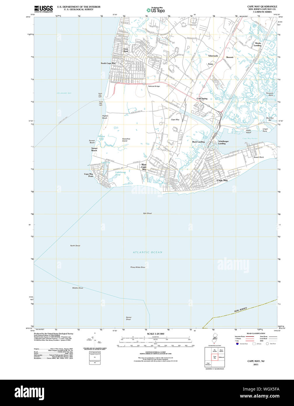 Map of cape may hi-res stock photography and images - Alamy