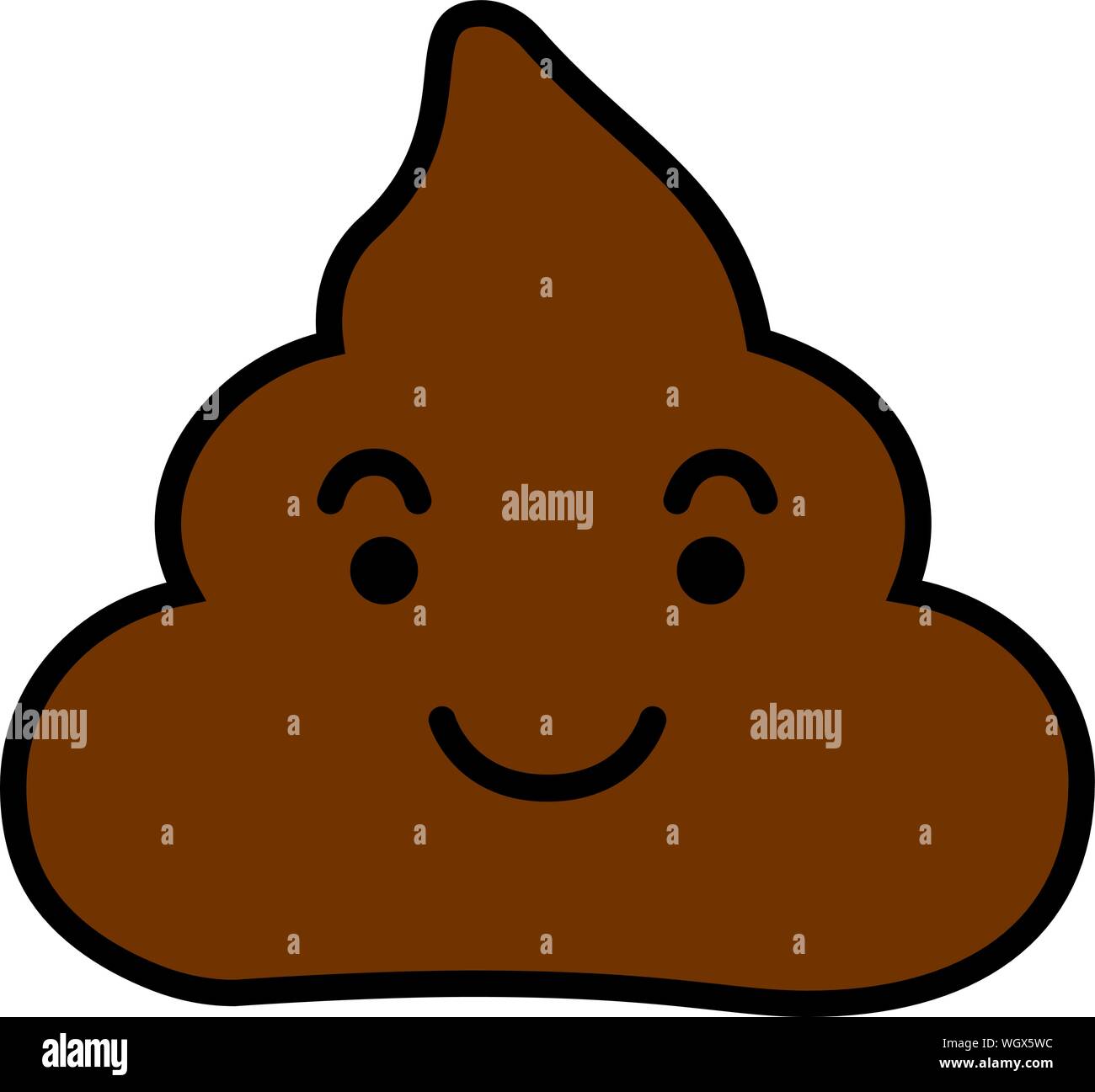 This is a illustration of Poo emoticon icon Stock Vector Image & Art ...