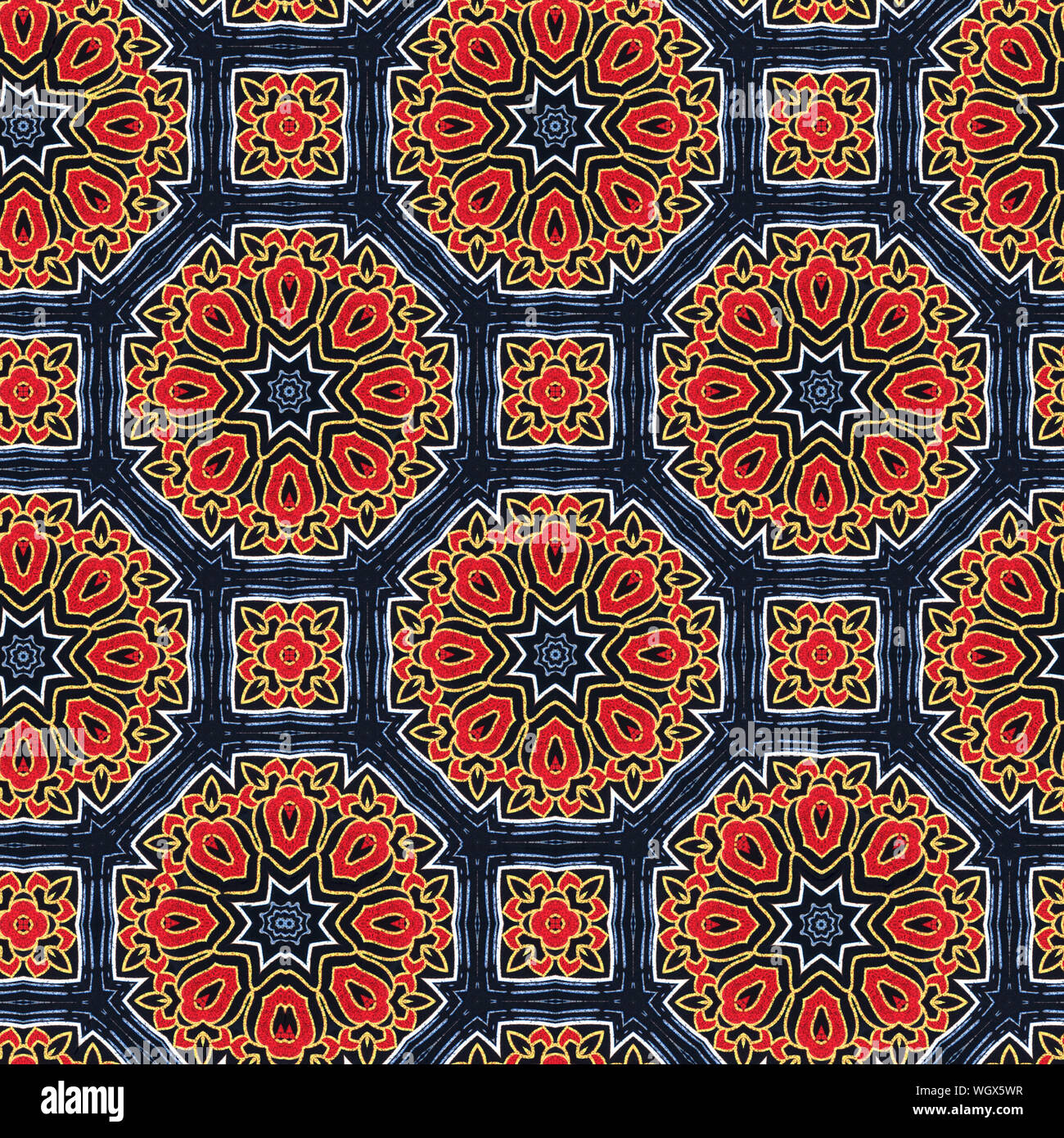 Interesting shapes create a beautiful, symmetrical design pattern that ...