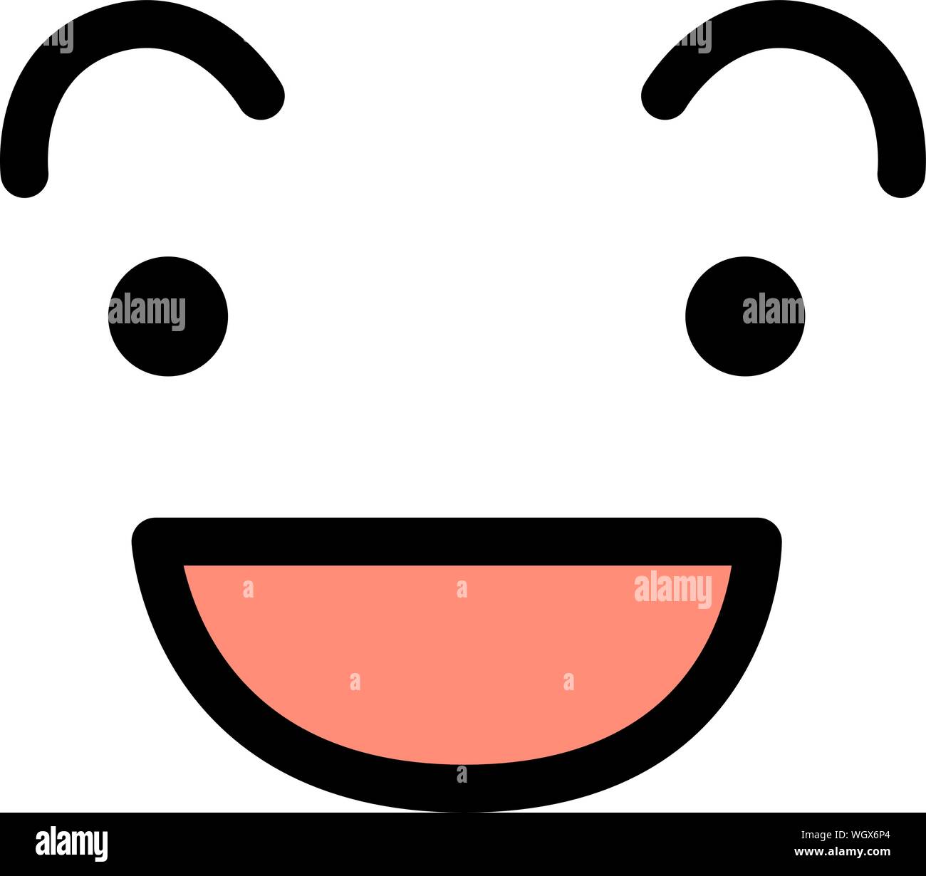 This is a illustration of Movement of emotion face icon Stock Vector ...