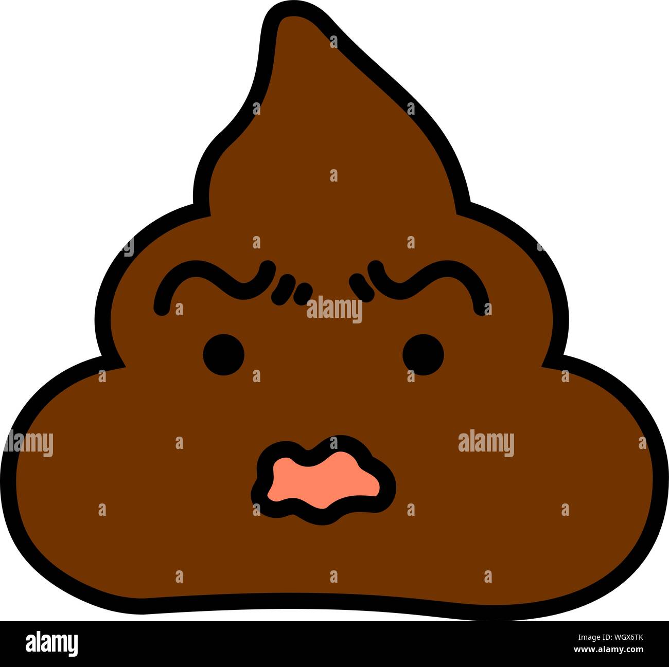 This is a illustration of Poo emoticon icon Stock Vector Image & Art ...