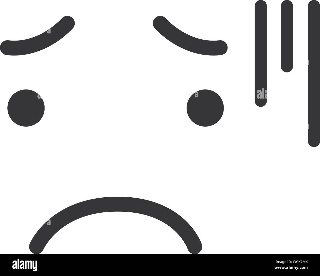 This is a illustration of Movement of emotion face icon Stock Vector ...