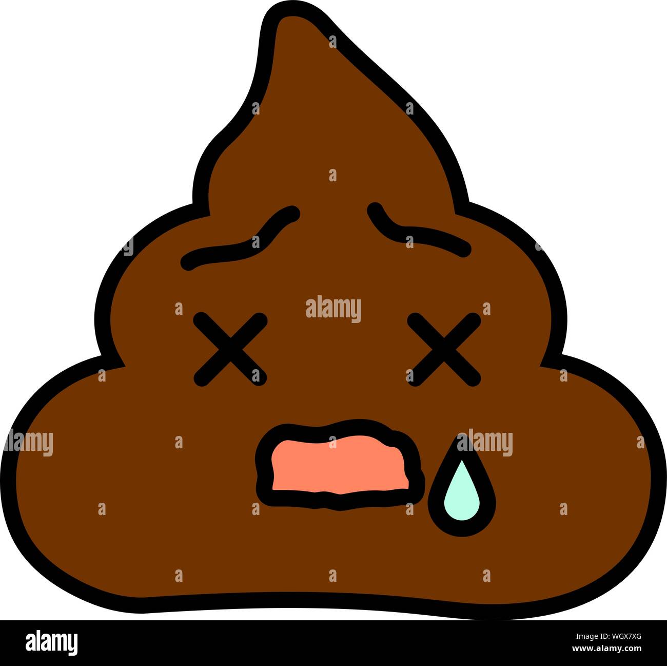 This is a illustration of Poo emoticon icon Stock Vector Image & Art ...