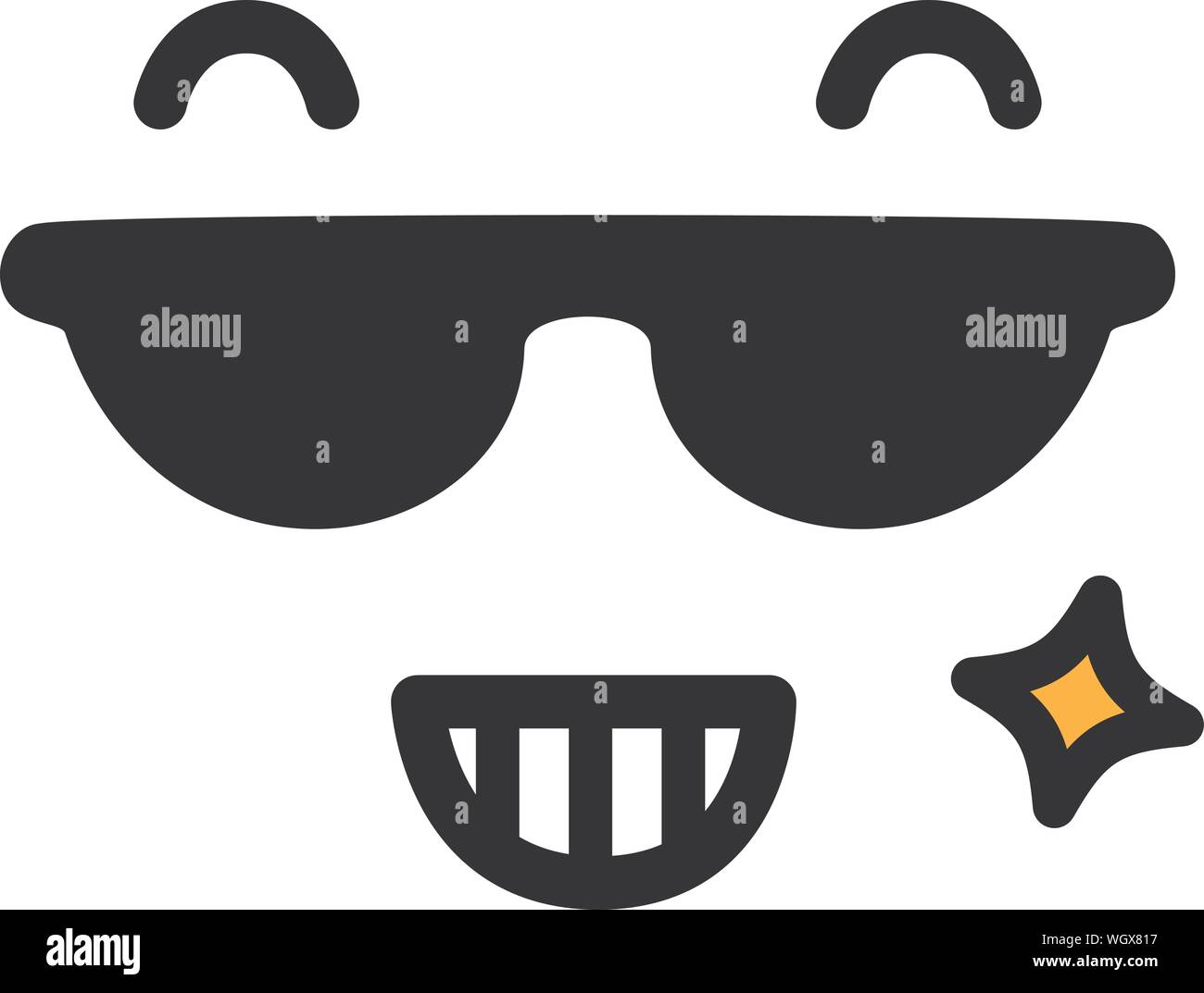 This is a illustration of Movement of emotion face icon Stock Vector ...