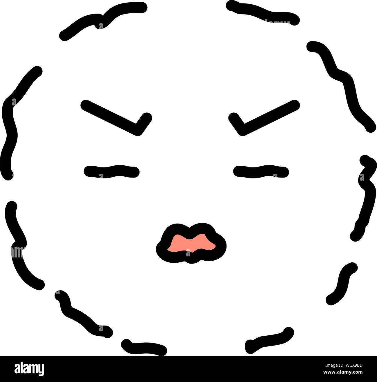 This is a illustration of Movement of emotion face icon Stock Vector ...