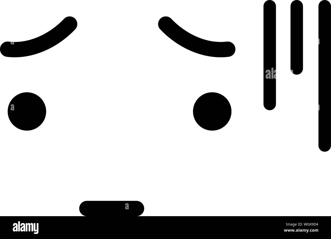 This is a illustration of Movement of emotion face icon Stock Vector ...
