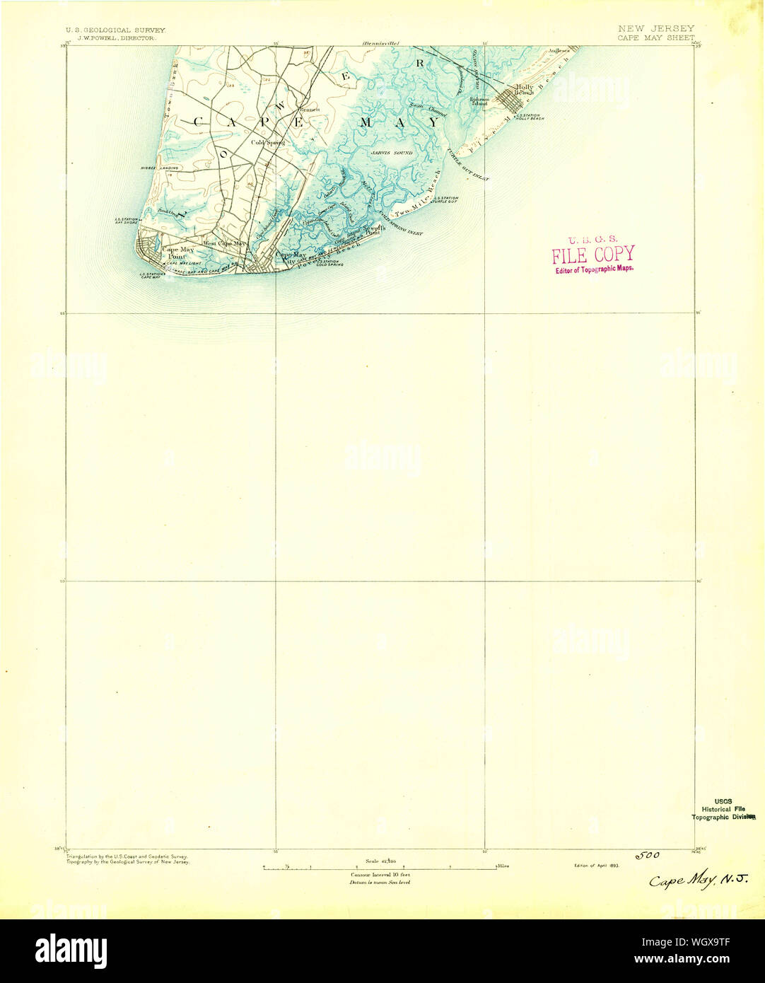 Map of cape may hi-res stock photography and images - Alamy