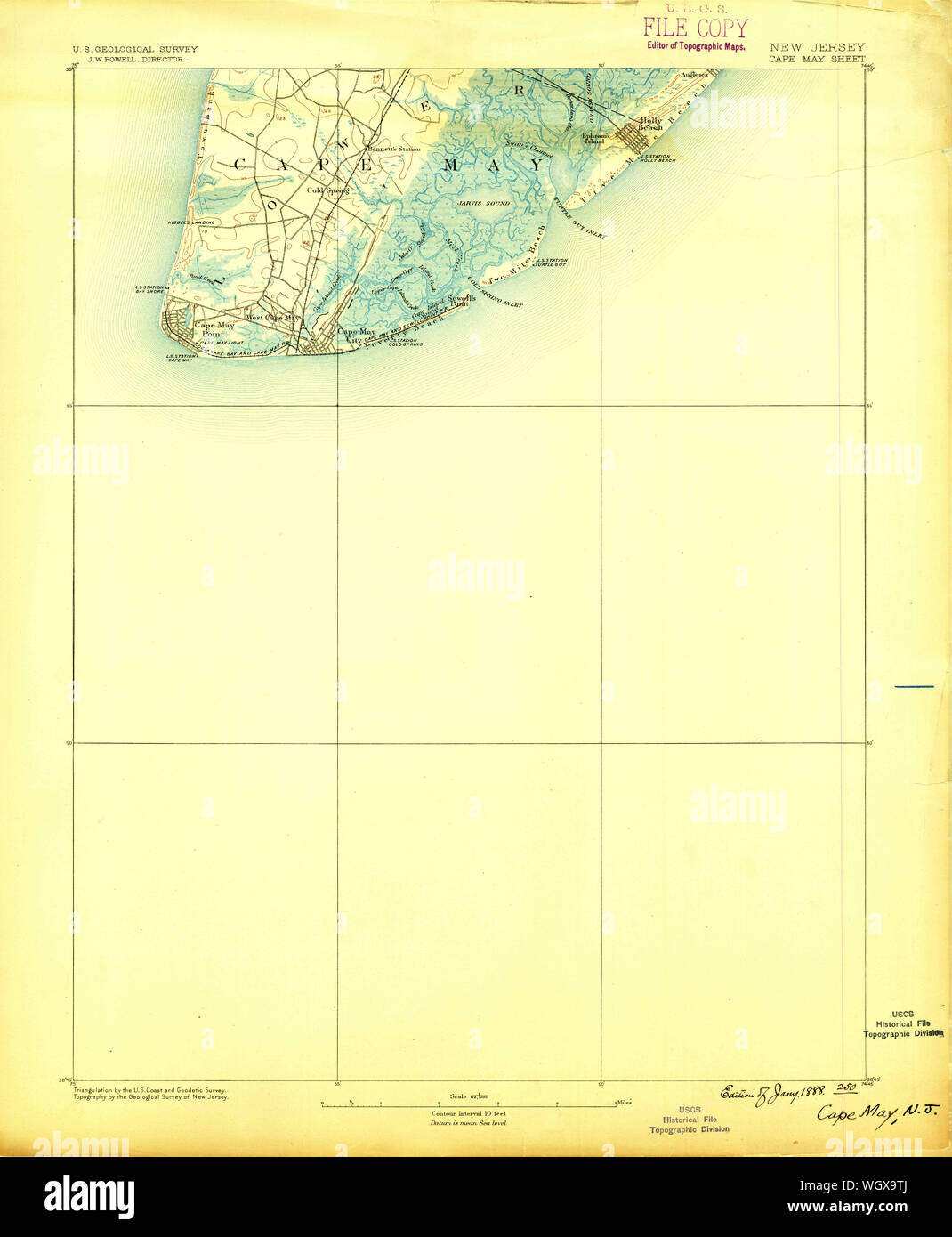 Map of cape may hi-res stock photography and images - Alamy