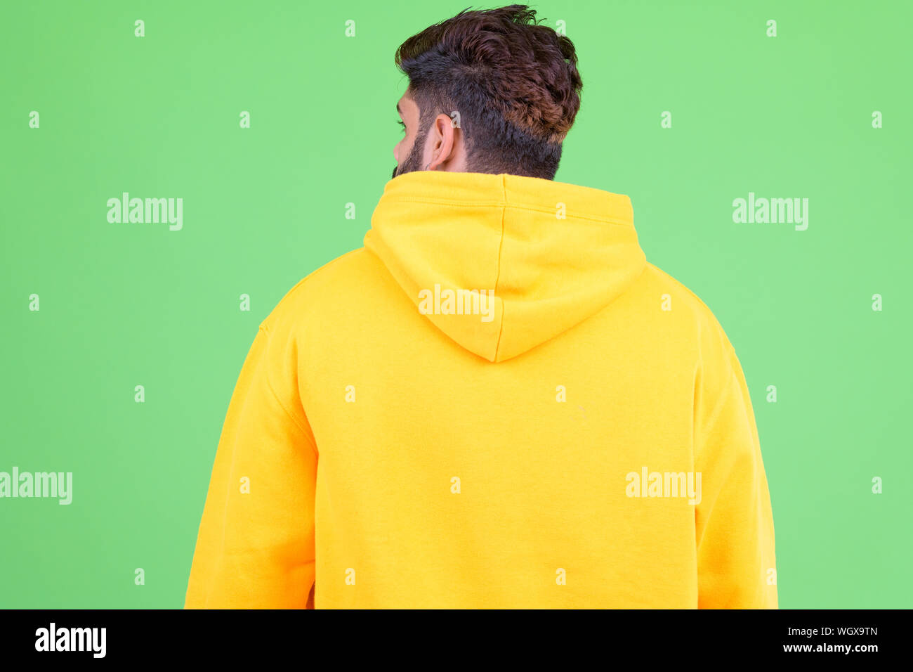 Overweight man rear view hi-res stock photography and images - Alamy