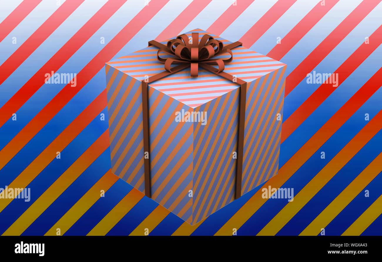 Happy birthday and gift box background Stock Photo - Alamy