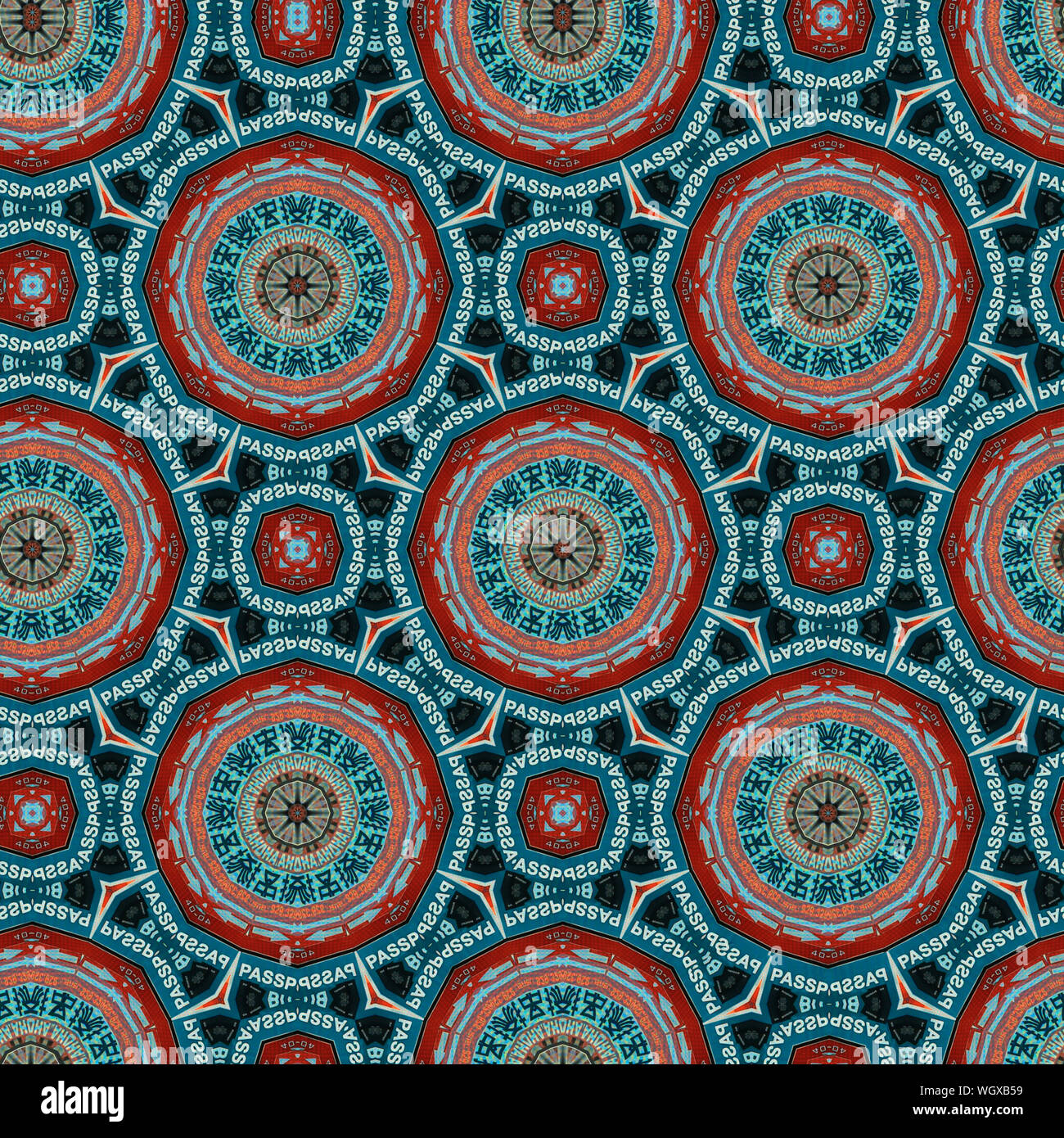 Interesting shapes create a beautiful, symmetrical design pattern that ...