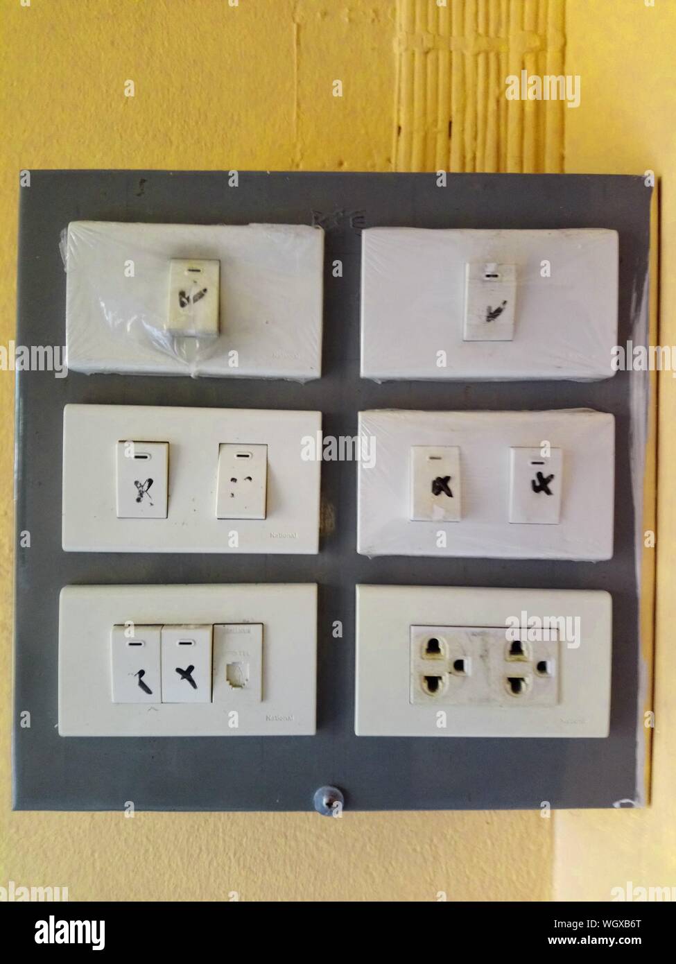 Light switches hi-res stock photography and images - Alamy