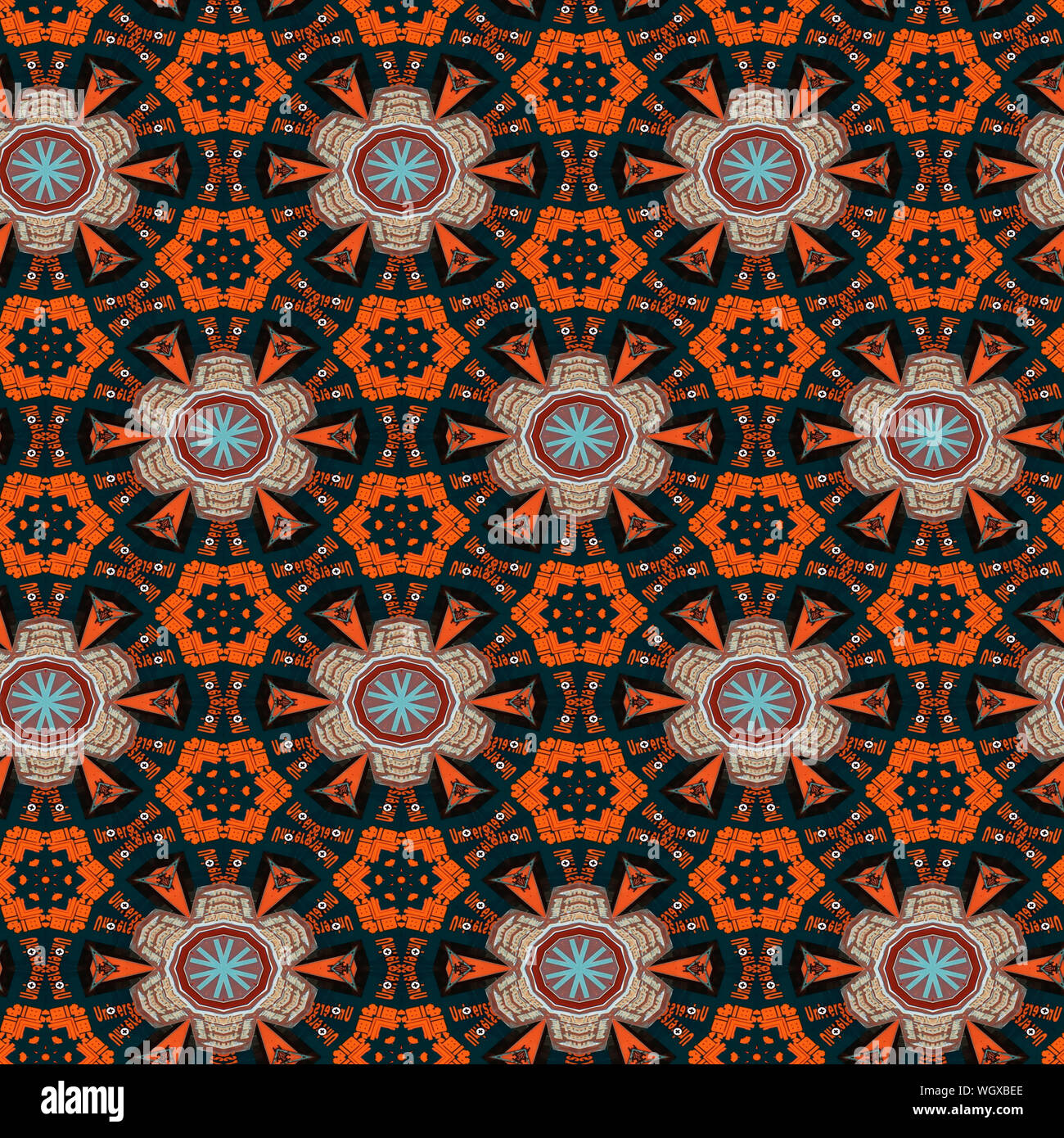 Interesting shapes create a beautiful, symmetrical design pattern that ...