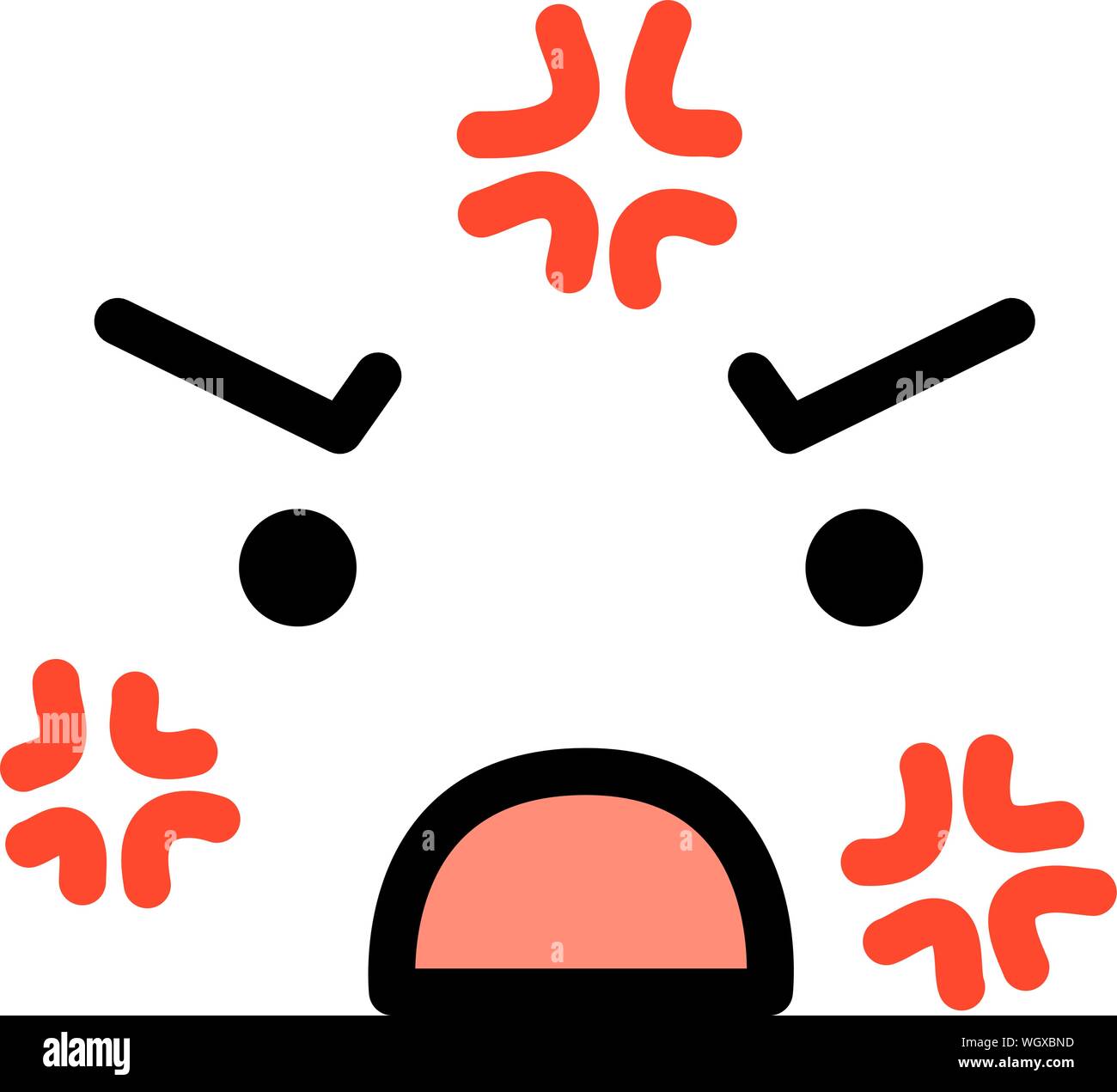 This is a illustration of Movement of emotion face icon Stock Vector ...