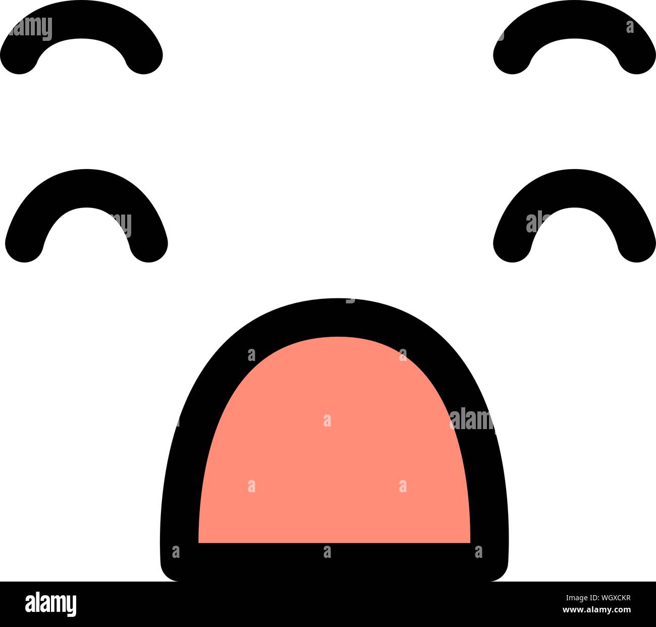 This is a illustration of Movement of emotion face icon Stock Vector ...