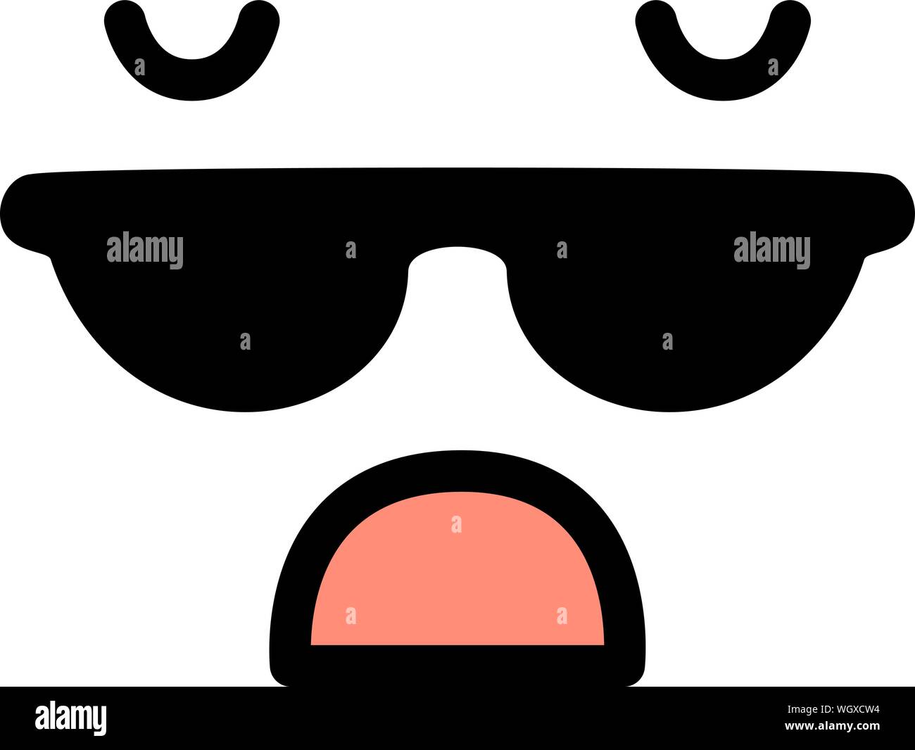 This is a illustration of Movement of emotion face icon Stock Vector ...