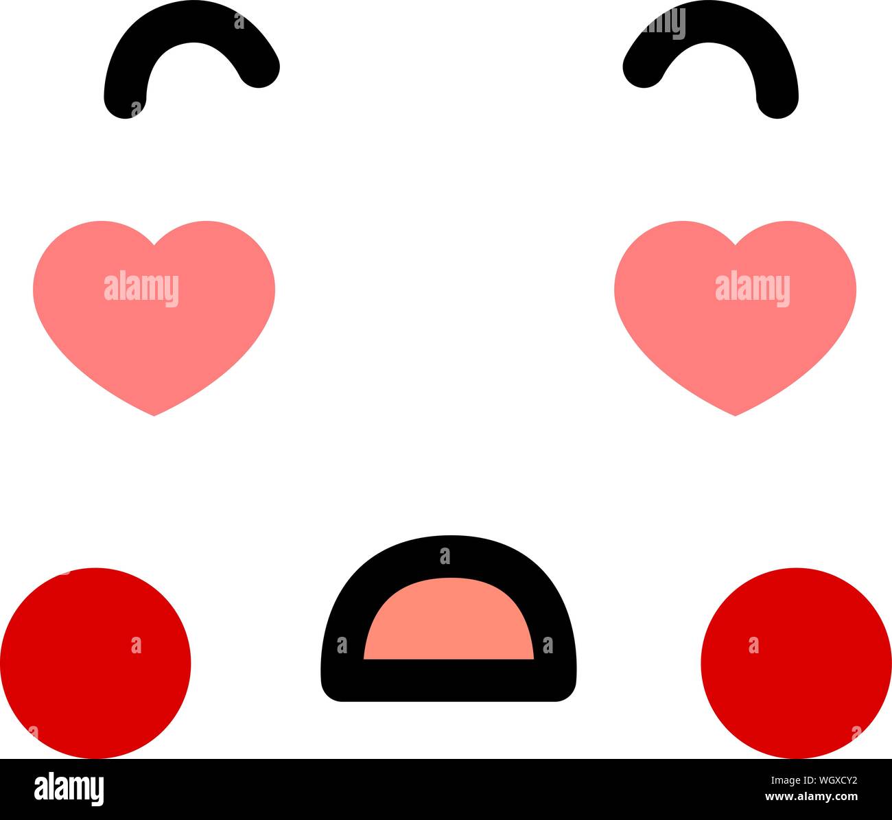 This is a illustration of Movement of emotion face icon Stock Vector ...