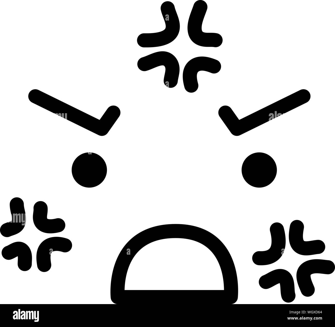This is a illustration of Movement of emotion face icon Stock Vector ...