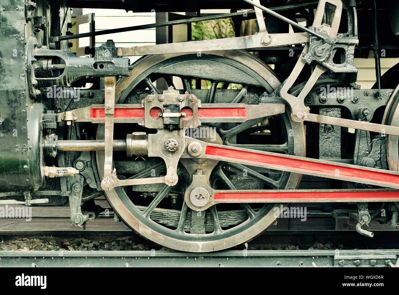 Train track wheels hi-res stock photography and images - Alamy