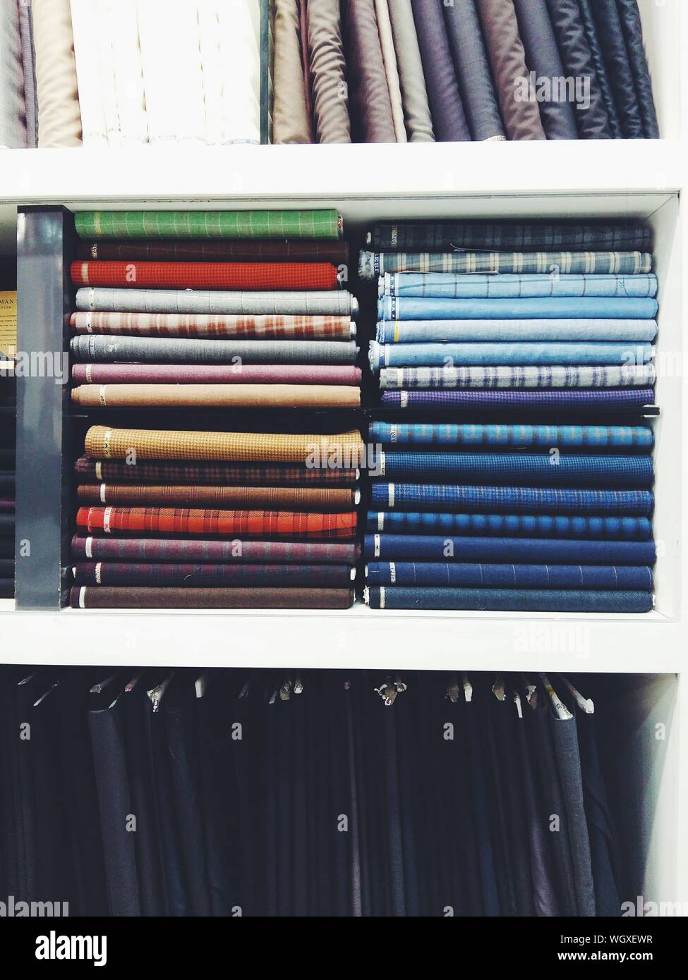 Fabric shelf hi-res stock photography and images - Alamy