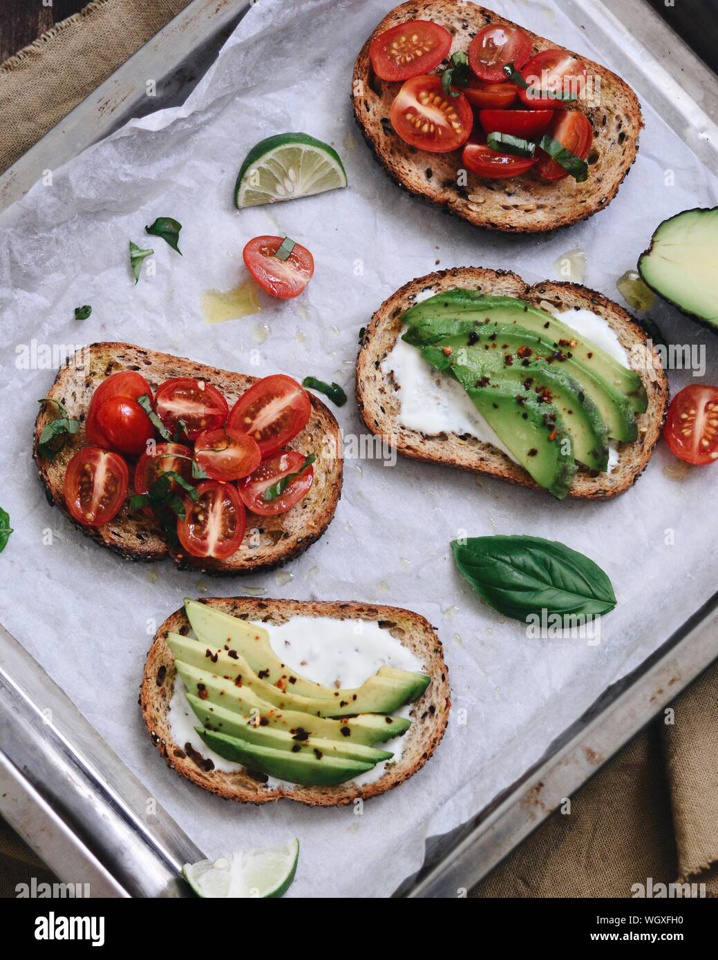 Open Faced Sandwiches High Resolution Stock Photography and Images - Alamy