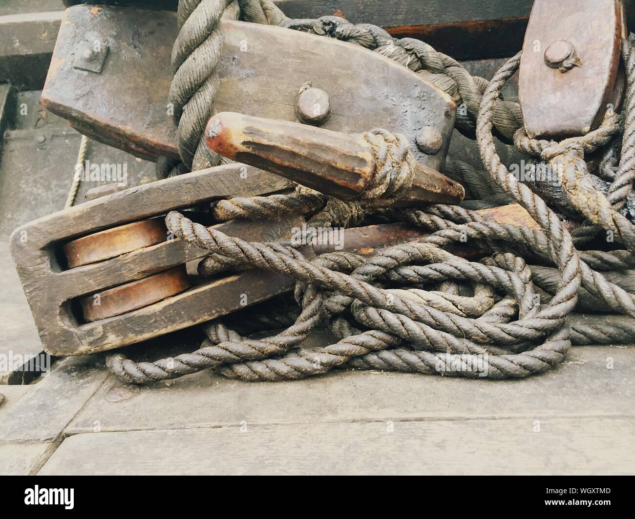 Rope Pulleys High Resolution Stock Photography and Images - Alamy