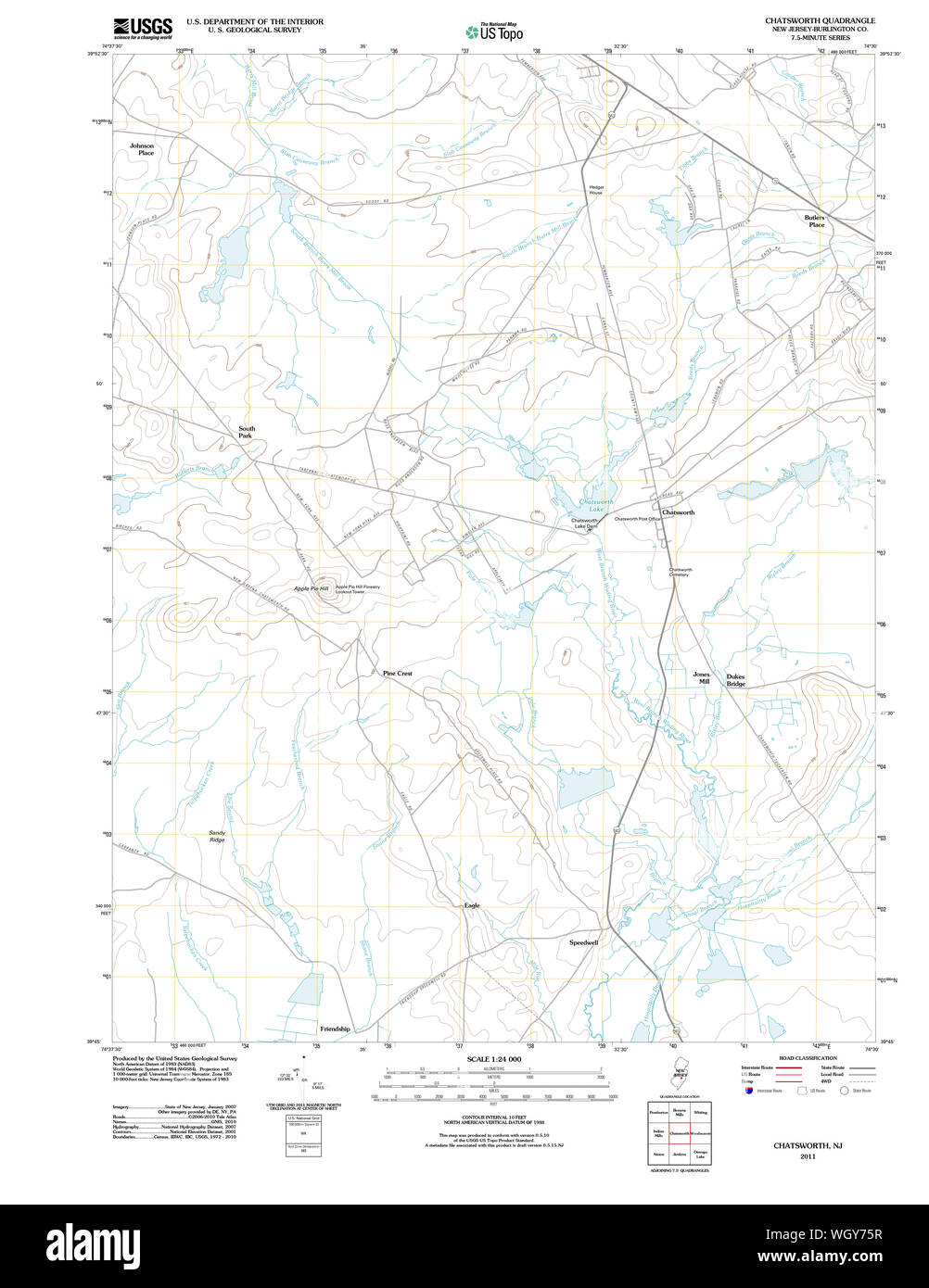 Chatsworth new jersey map Cut Out Stock Images & Pictures - Alamy