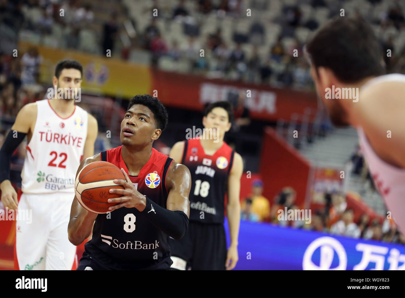 Shanghai, China. 1st Sep, 2019. Japan's Rui Hachimura during the FIBA ...