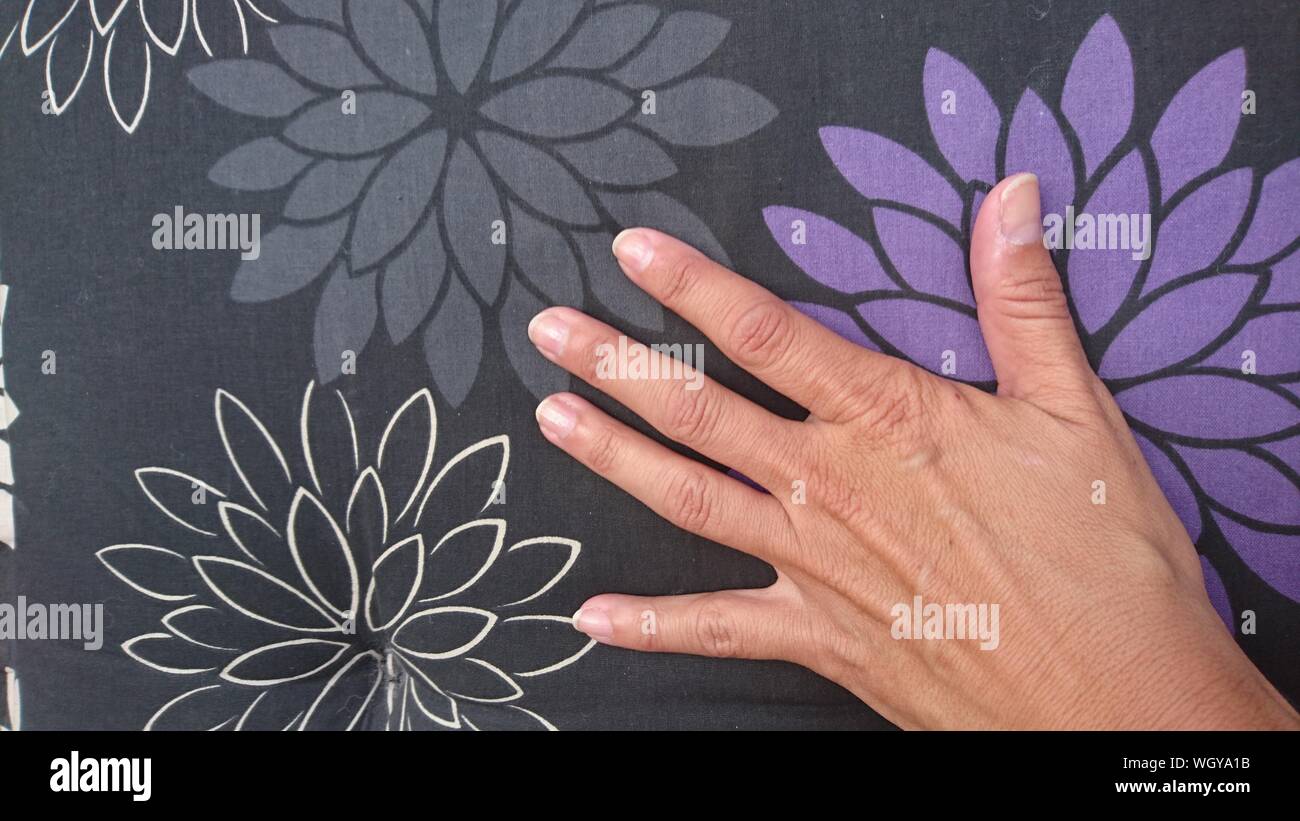 Hand Touching Fabric High Resolution Stock Photography and Images - Alamy