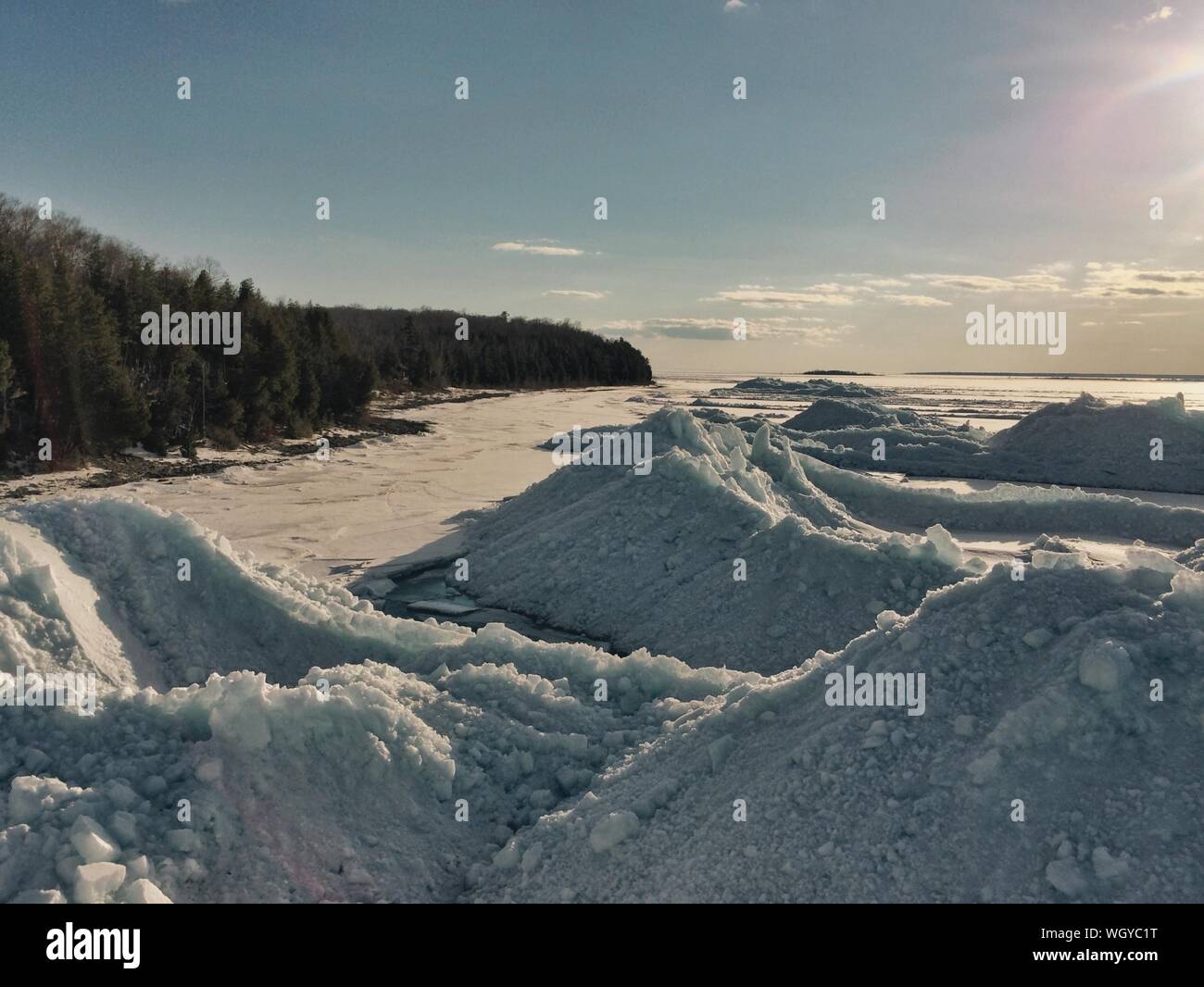 Snow coast people hi-res stock photography and images - Alamy