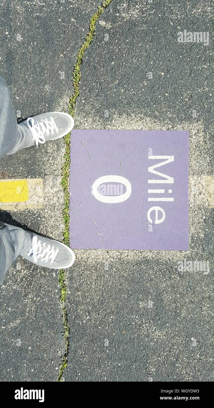 Zero mile marker hi-res stock photography and images - Alamy
