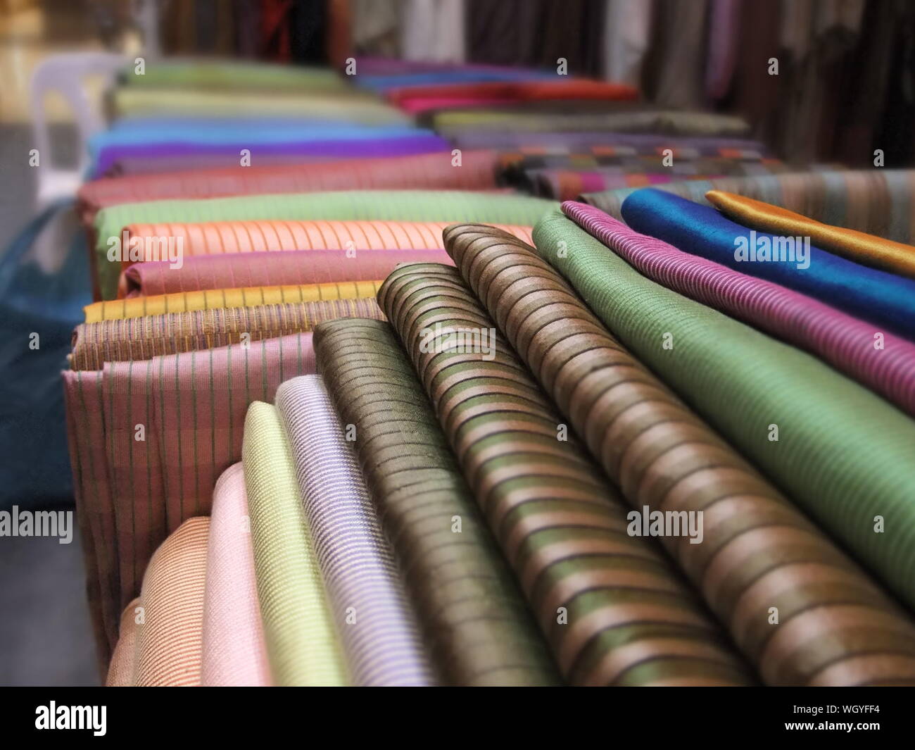 Stacked textiles hi-res stock photography and images - Alamy