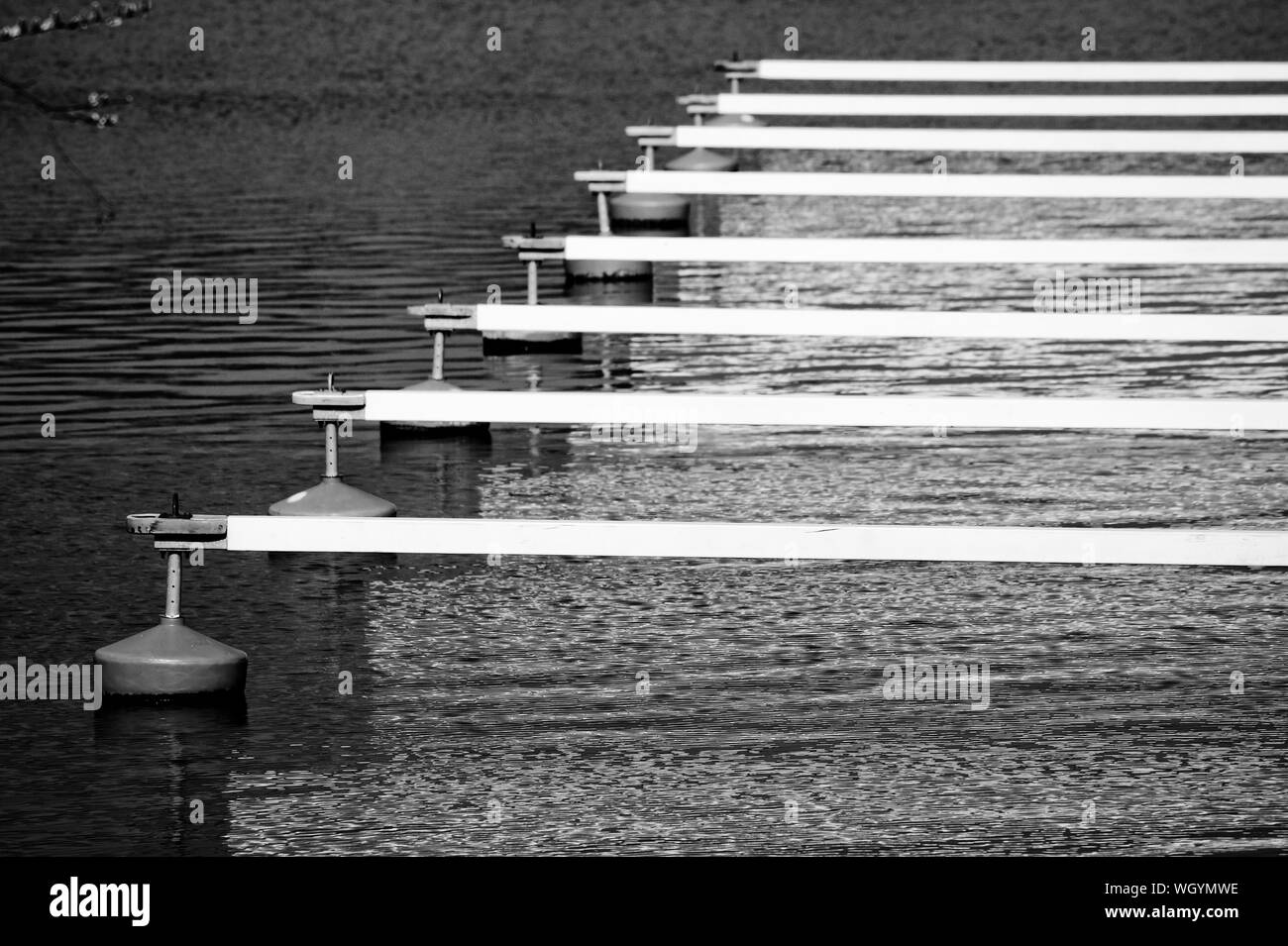 Waterfront jetty Black and White Stock Photos & Images - Alamy