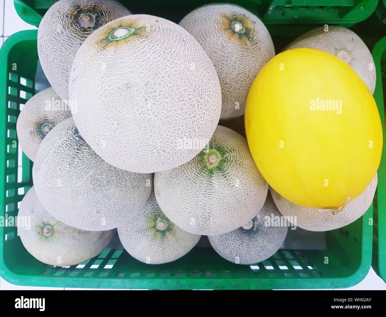 Crate of melon hi-res stock photography and images - Alamy