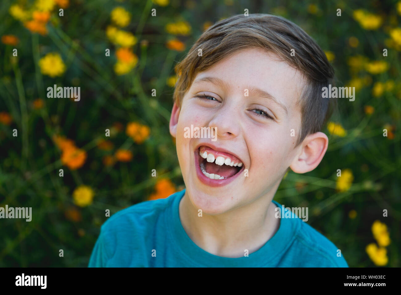 Portrait laughing boy hi-res stock photography and images - Alamy