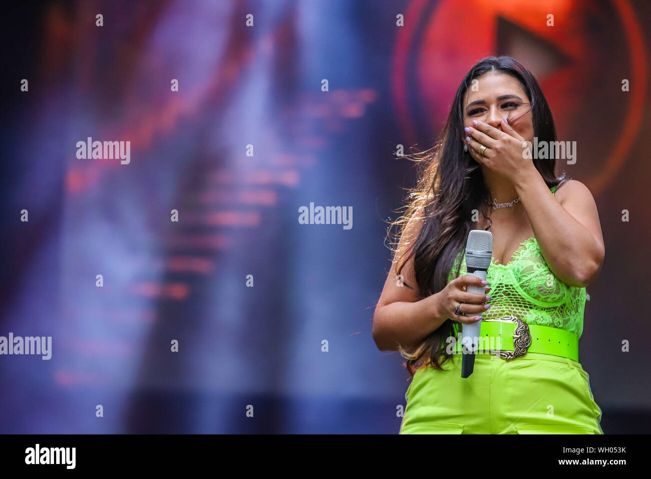 New York, New York, USA. 1st Sep, 2019. Singers Simone and Simaria ...