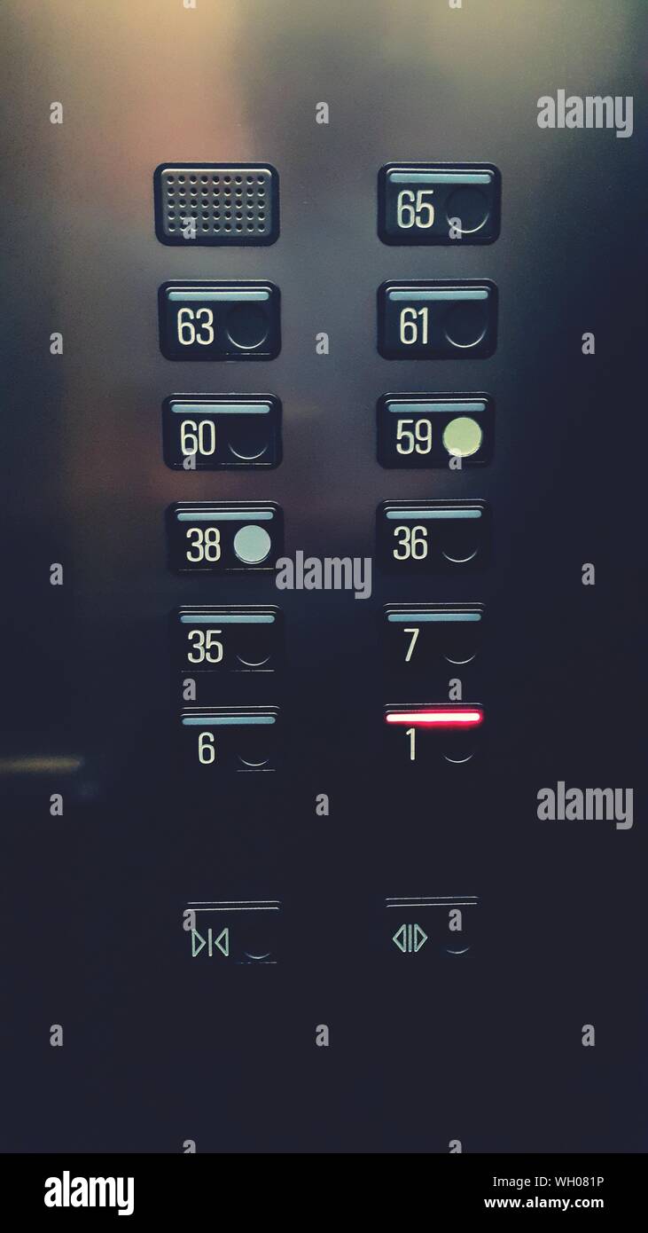 Elevator keypad hi-res stock photography and images - Alamy