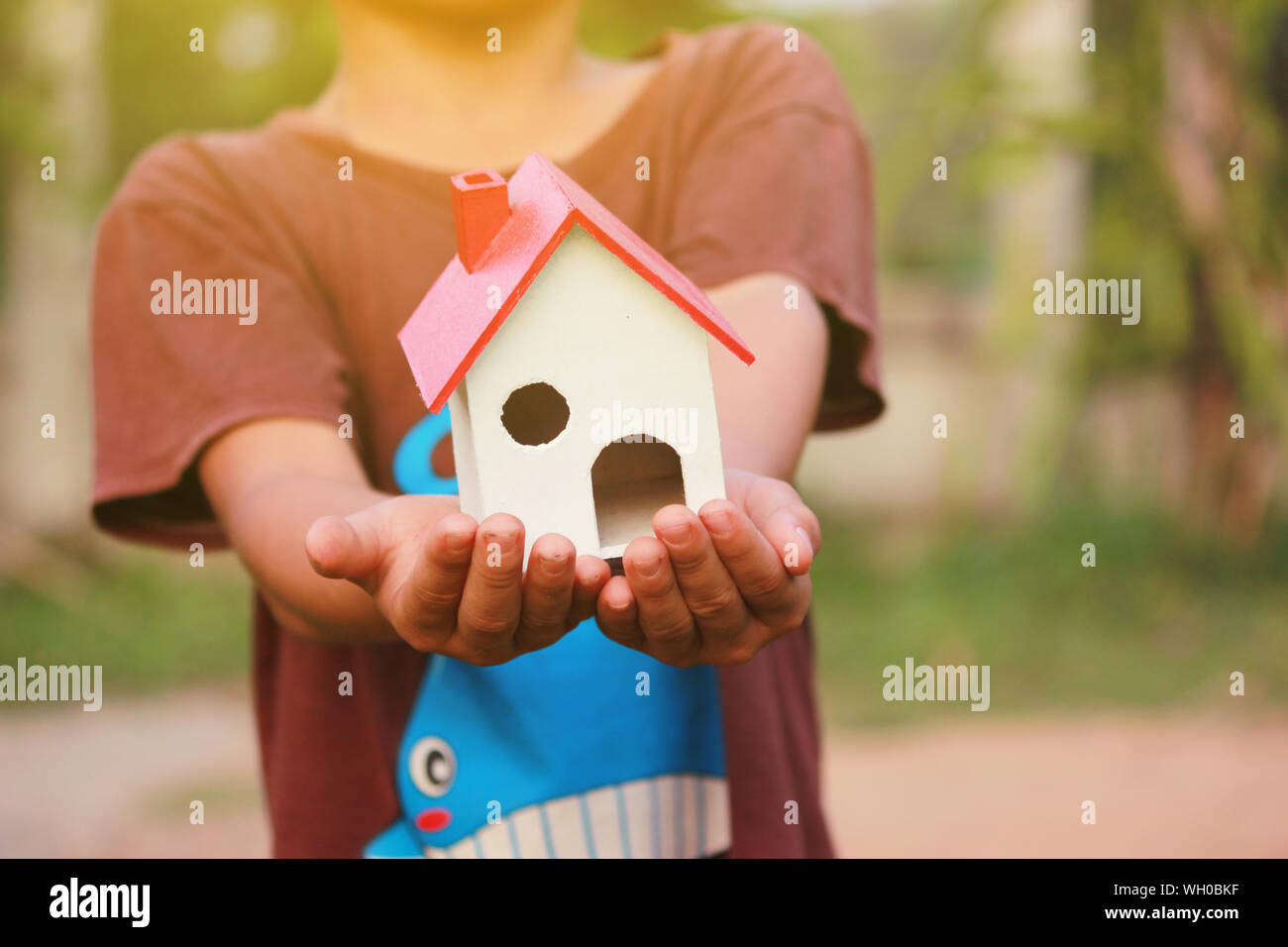 Child model house hi-res stock photography and images - Alamy