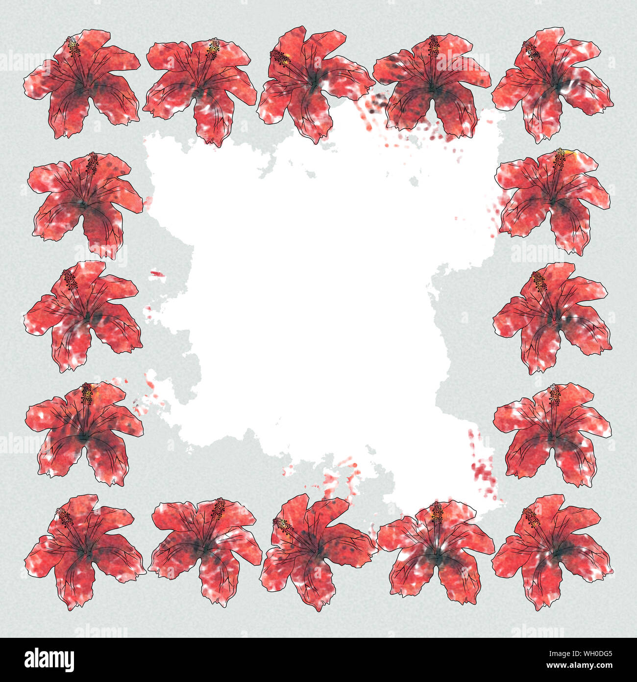 Hibiscus cartoon hi-res stock photography and images - Alamy