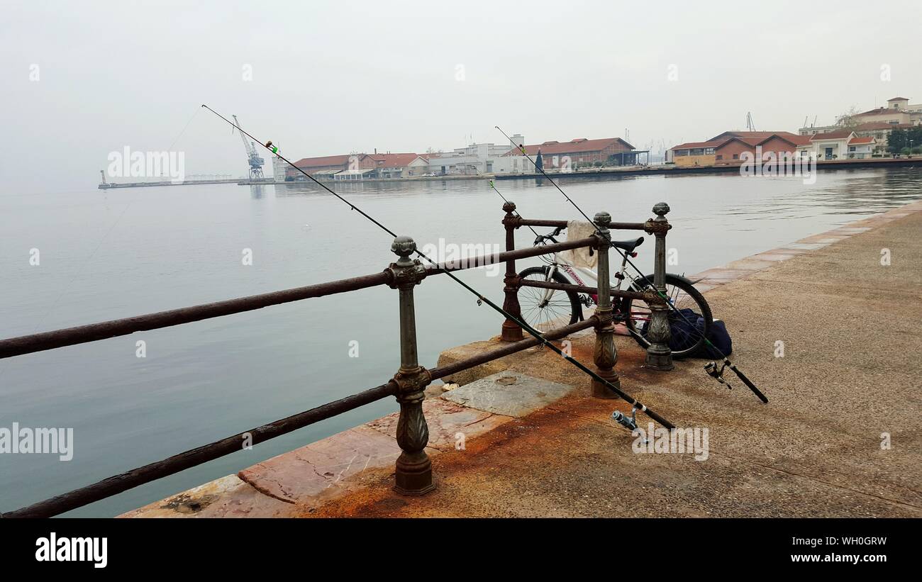 Railing Fishing Pier High Resolution Stock Photography and Images - Alamy
