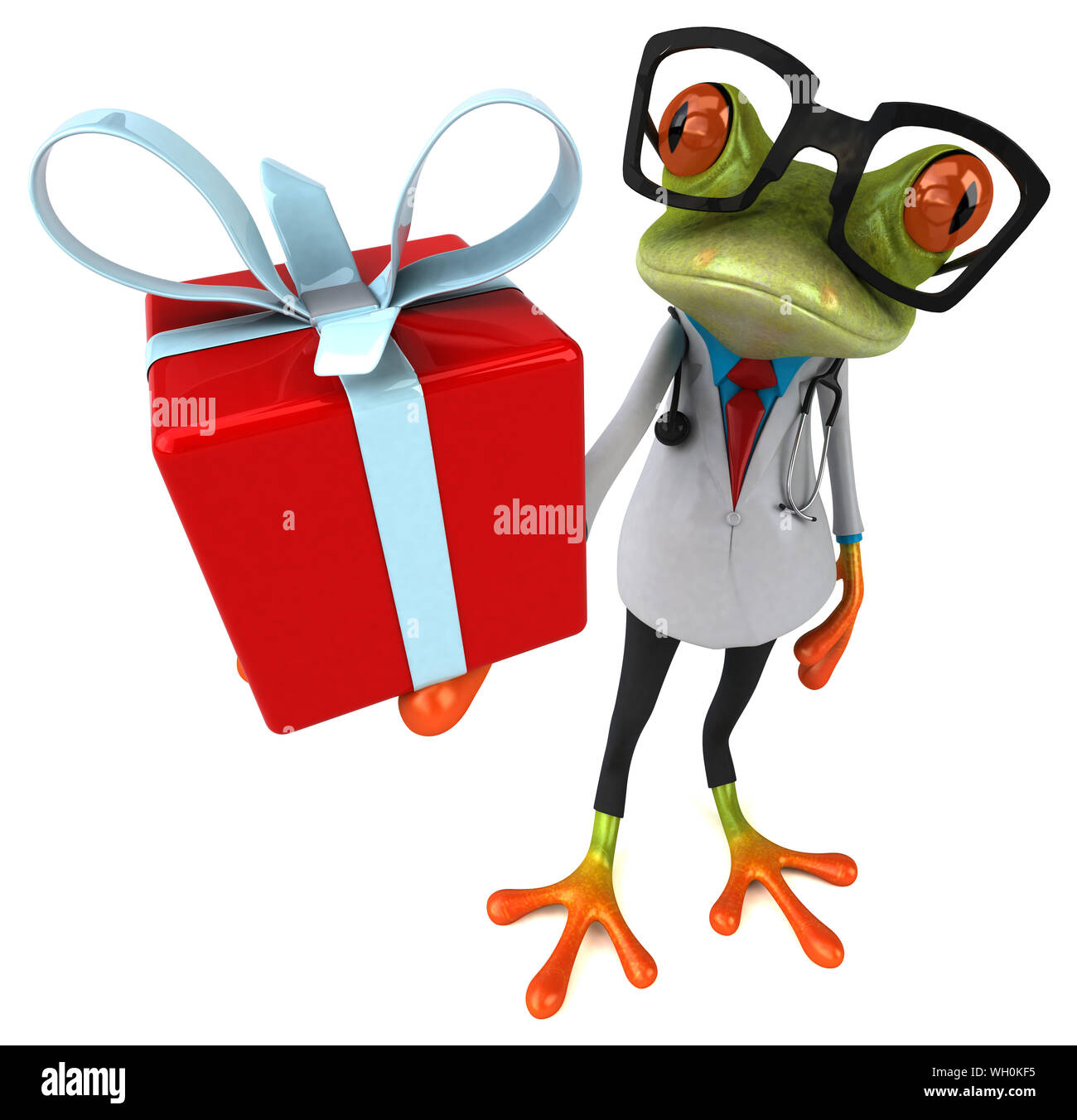 Frog doctor - 3D Illustration Stock Photo - Alamy