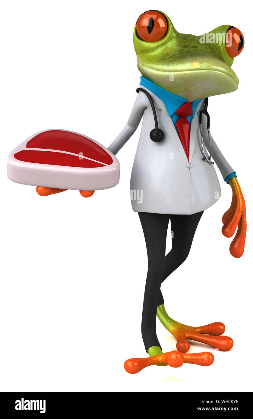 Frog doctor - 3D Illustration Stock Photo - Alamy