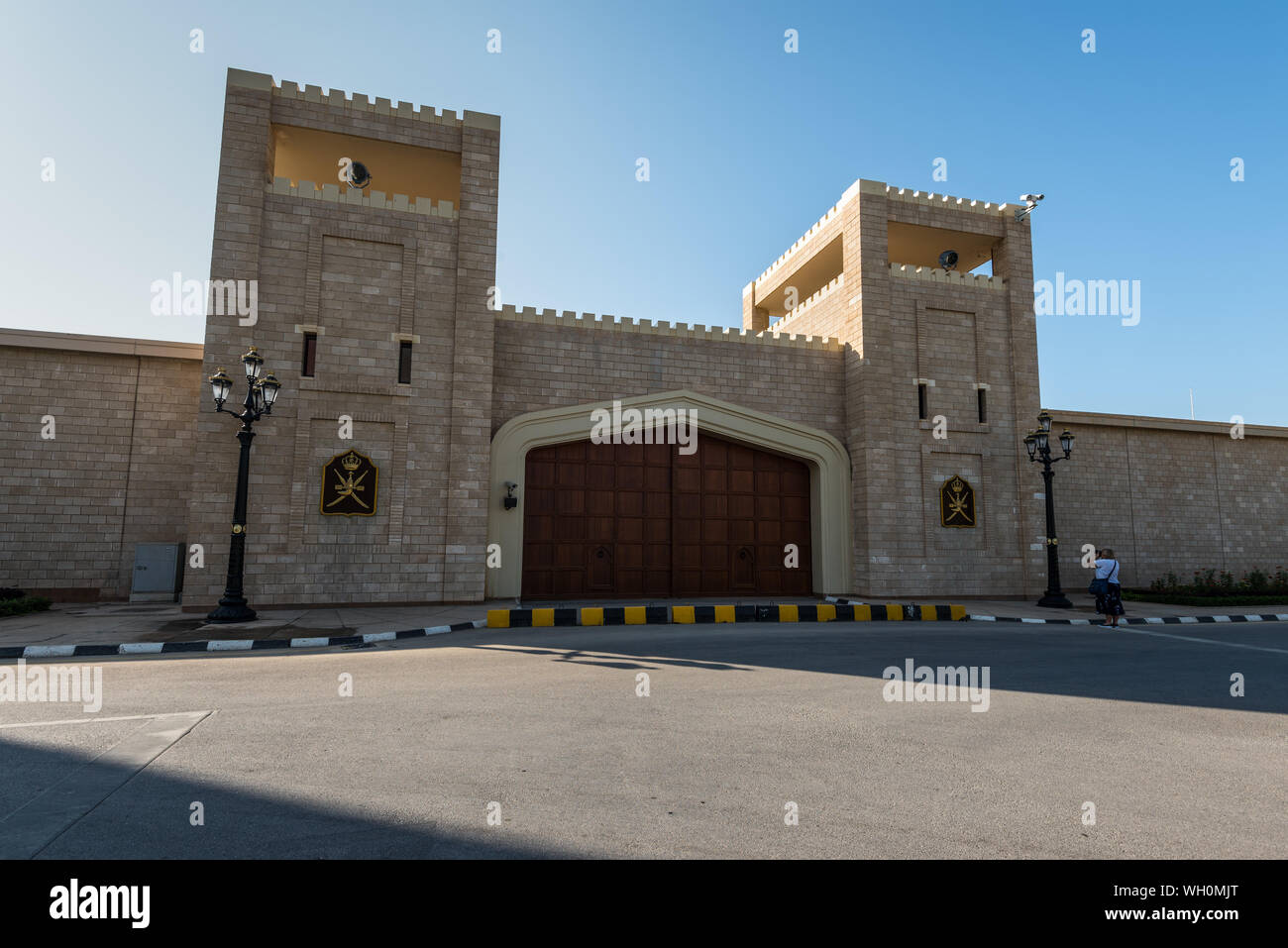 Salalah, Sultanat of Oman - November 12, 2017: Gate to the Sultan ...