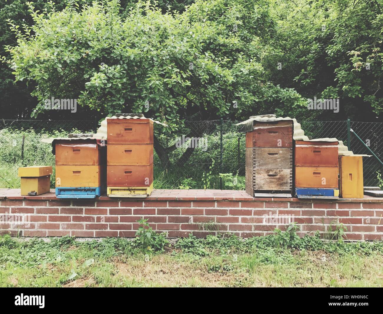 Beehive Boxes High Resolution Stock Photography and Images - Alamy