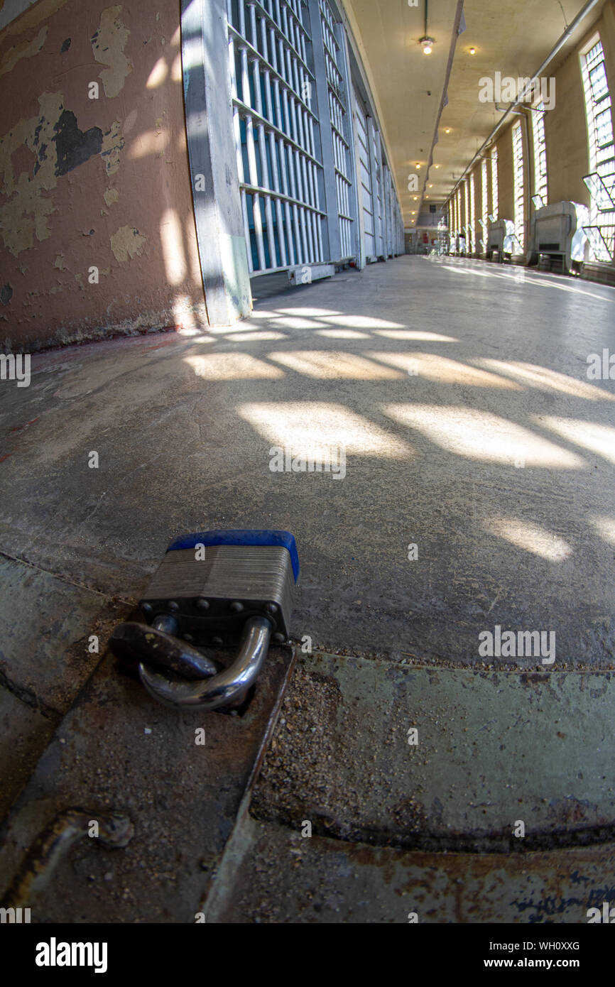 locking the prison cell for the convicts Stock Photo - Alamy