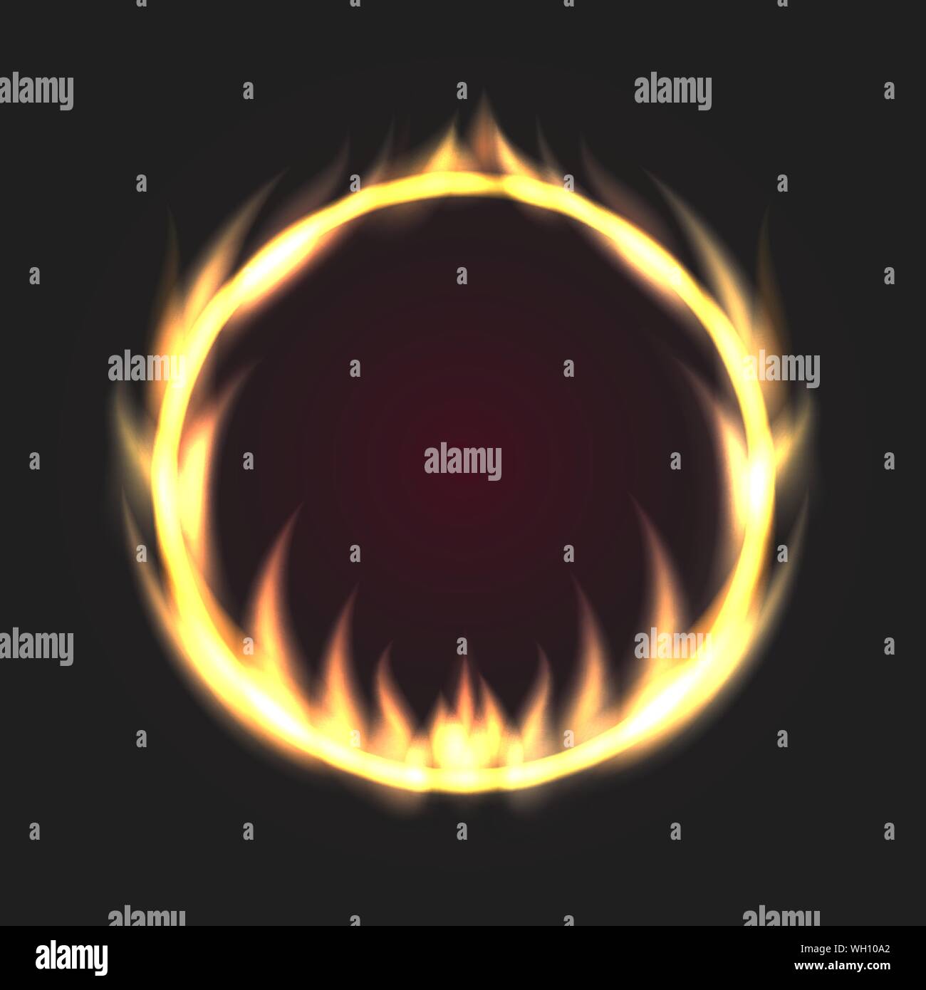 Fire circle vector hi-res stock photography and images - Alamy