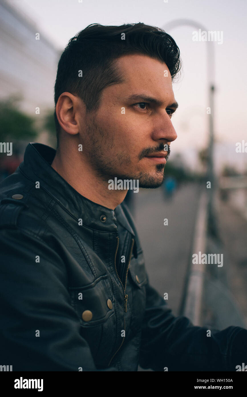 Man side view wearing jacket not sport hi-res stock photography and ...